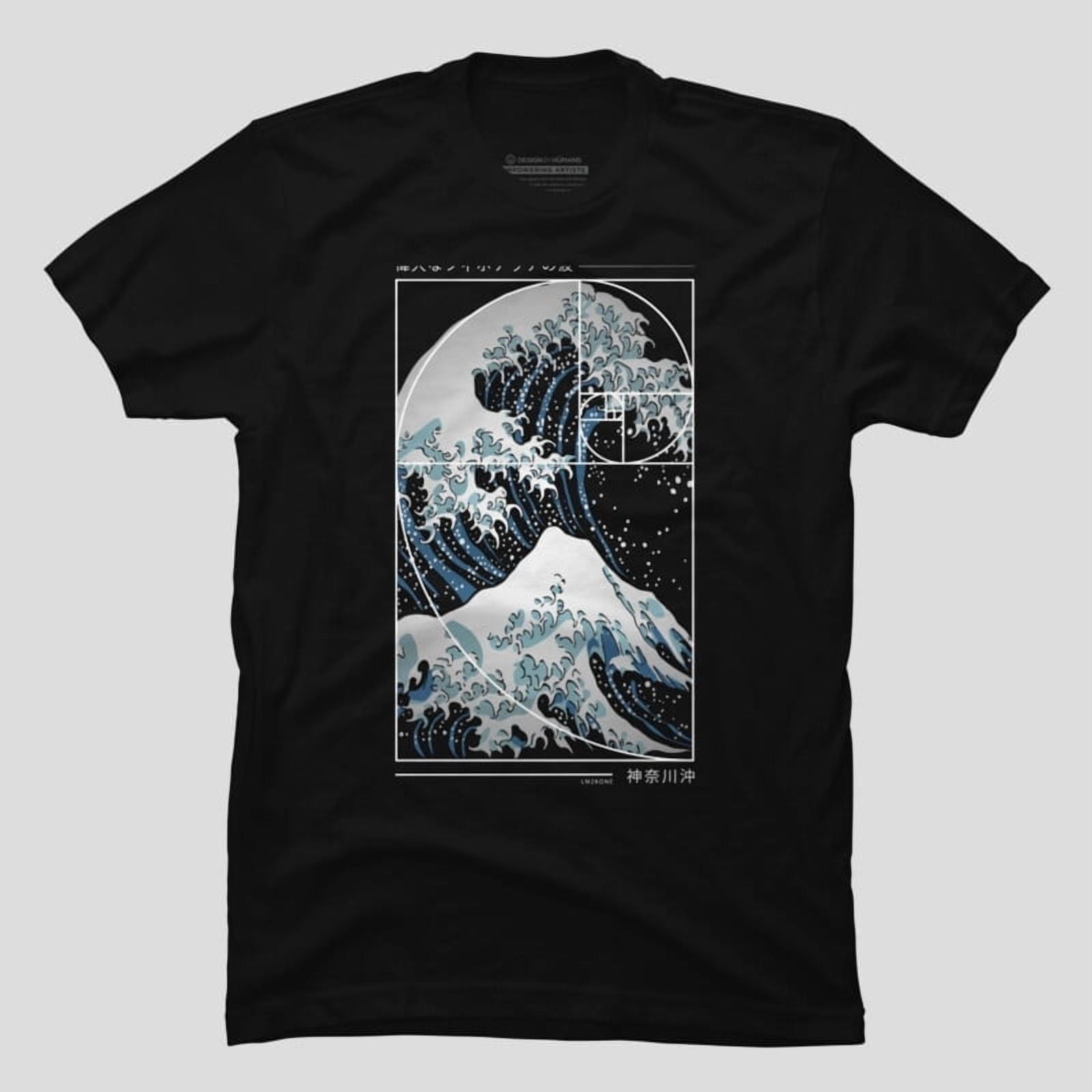 Great Wave Fibonacci Spiral Modern Abstract Ocean Art H10090 Unisex T ...