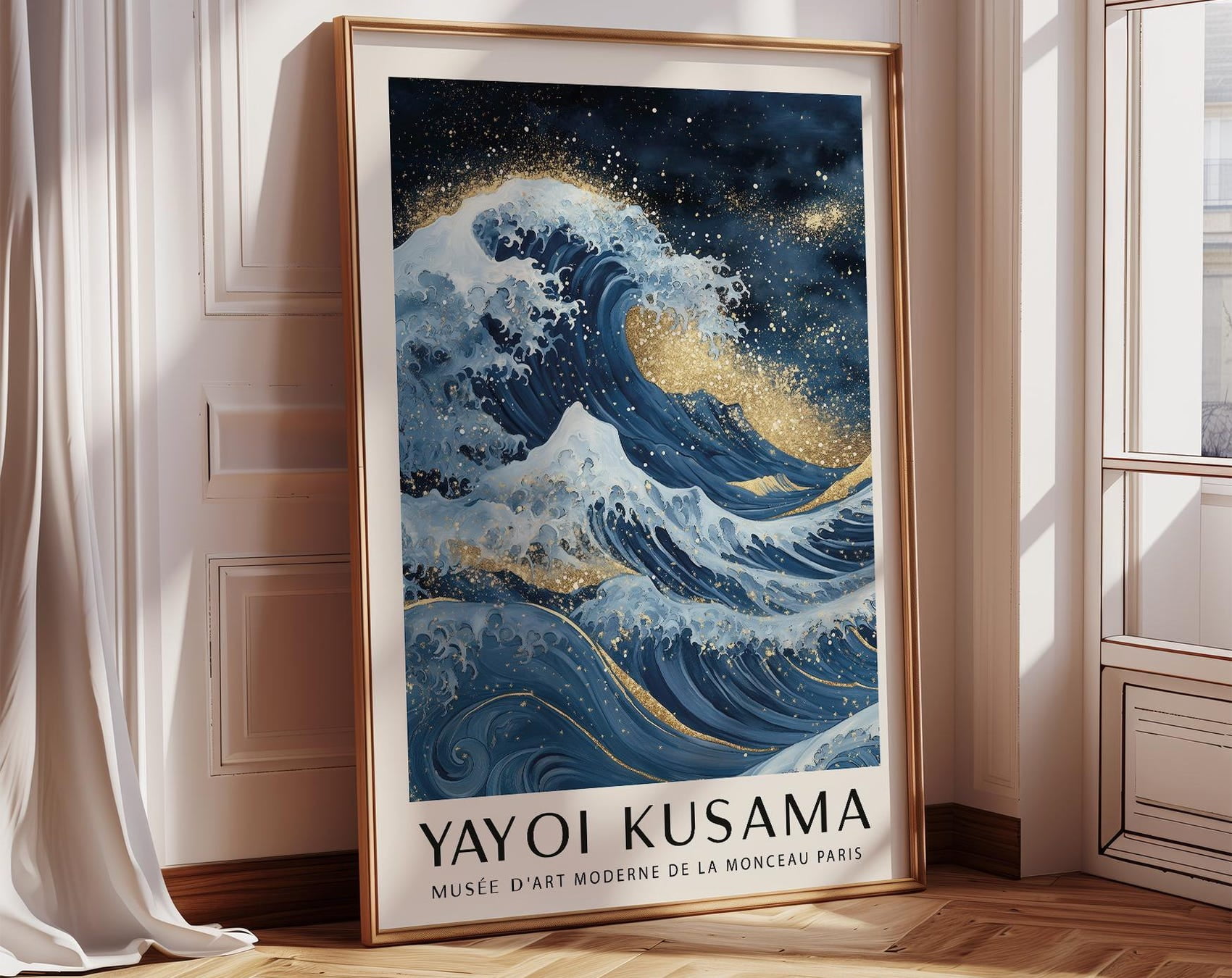 The Great Wave Japanese Artwork Gold | Luxury Wall Art Inspired By ...