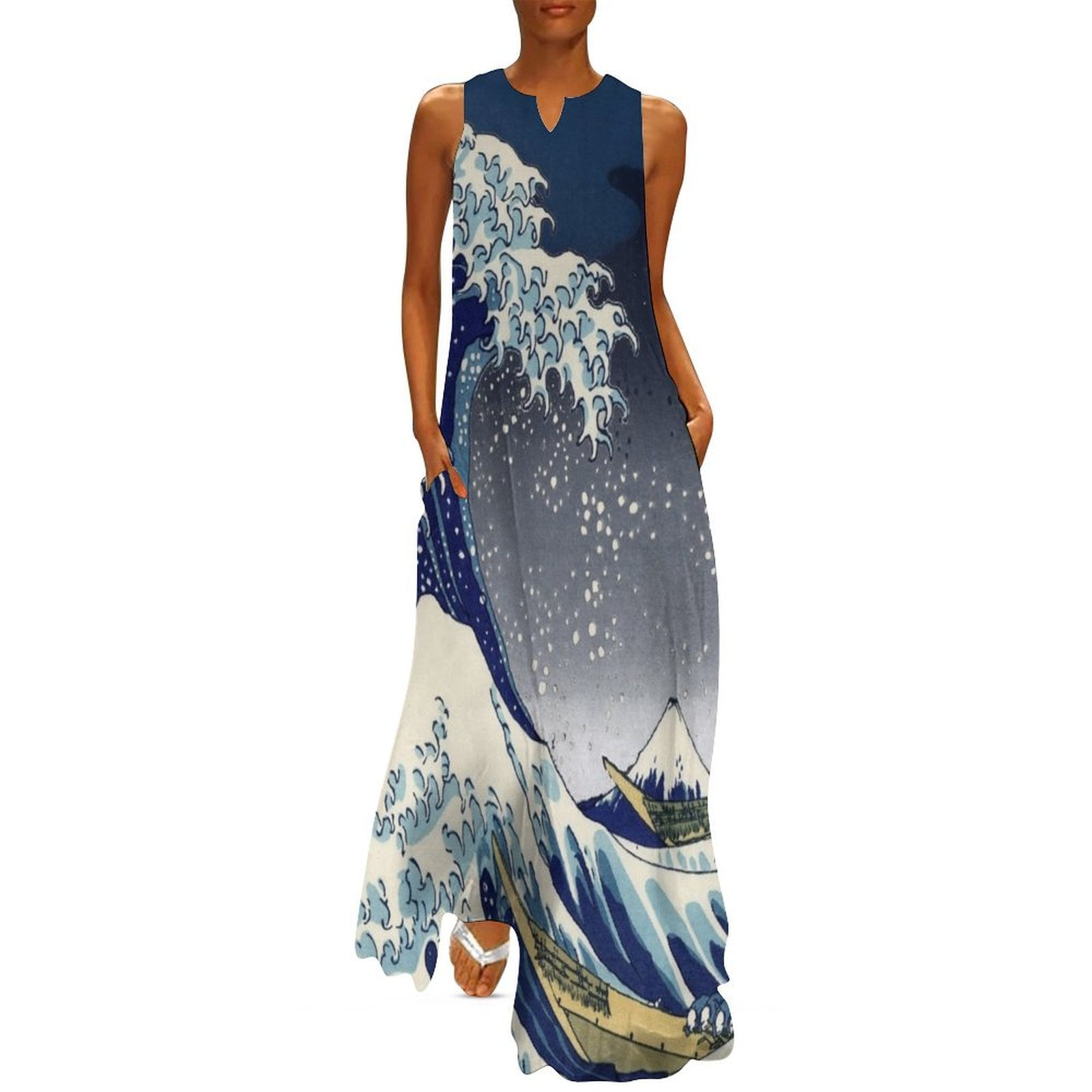 Great Wave: Kanagawa Night Long Dress evening dress women long dresses ...