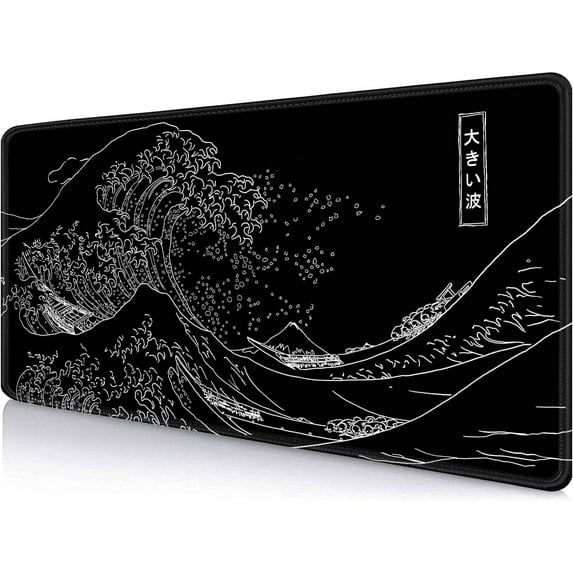 Great Wave Kanagawa XXL Gaming Mouse Pad Extended Desk Pad Non-Slip ...