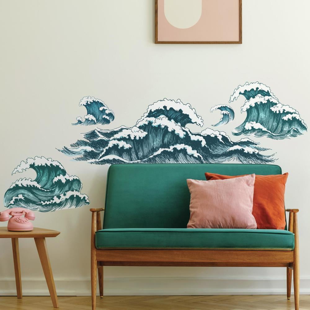Great Wave Peel and Stick Giant Wall Decals - Walmart.com
