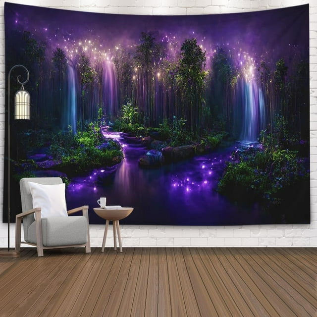 Great Wave Tapestry Sea Waves Shining with Pink Clouds Outdoor Tapestry ...