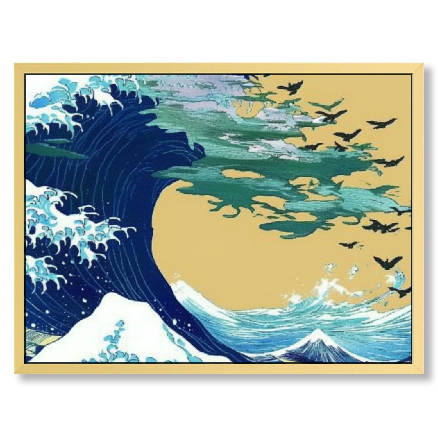 Great Wave Wall Art - The Great Wave Off Kanagawa Japanese Canvas ...