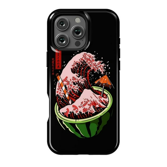 Great Wave Watermelon Funny Print For iPhone 11 to 17 Pro Max ...