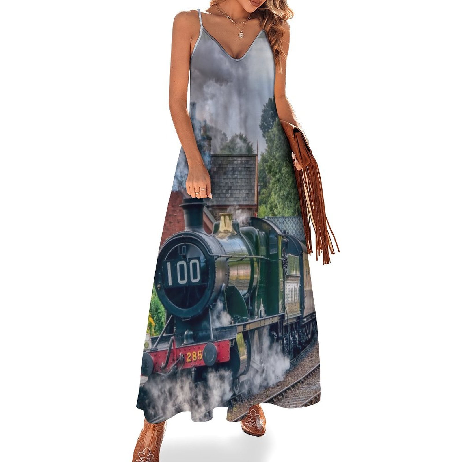 Great Western Railway Engine 2857 - 100th Birthday Sleeveless Dress ...