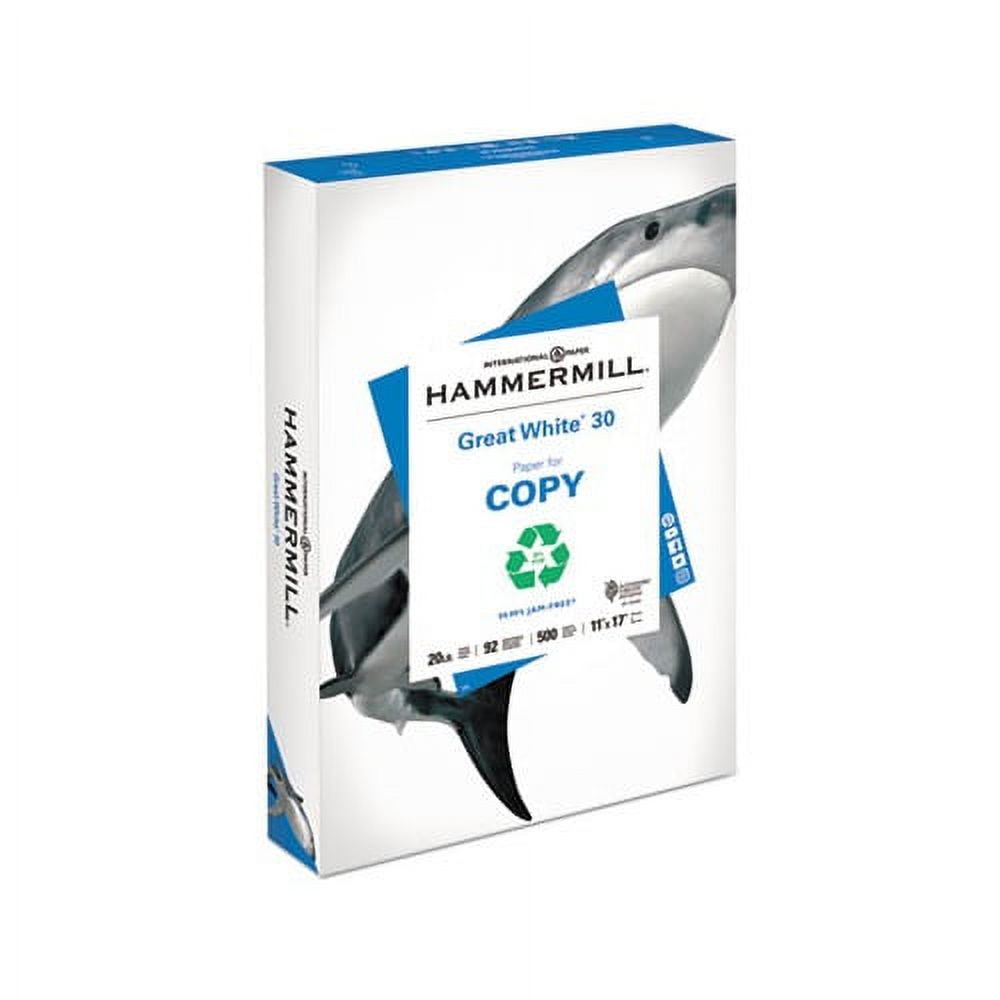 Hammermill, Recycled Print Paper, 11"x17", 92 Bright, 20lb, 500/Ream ...