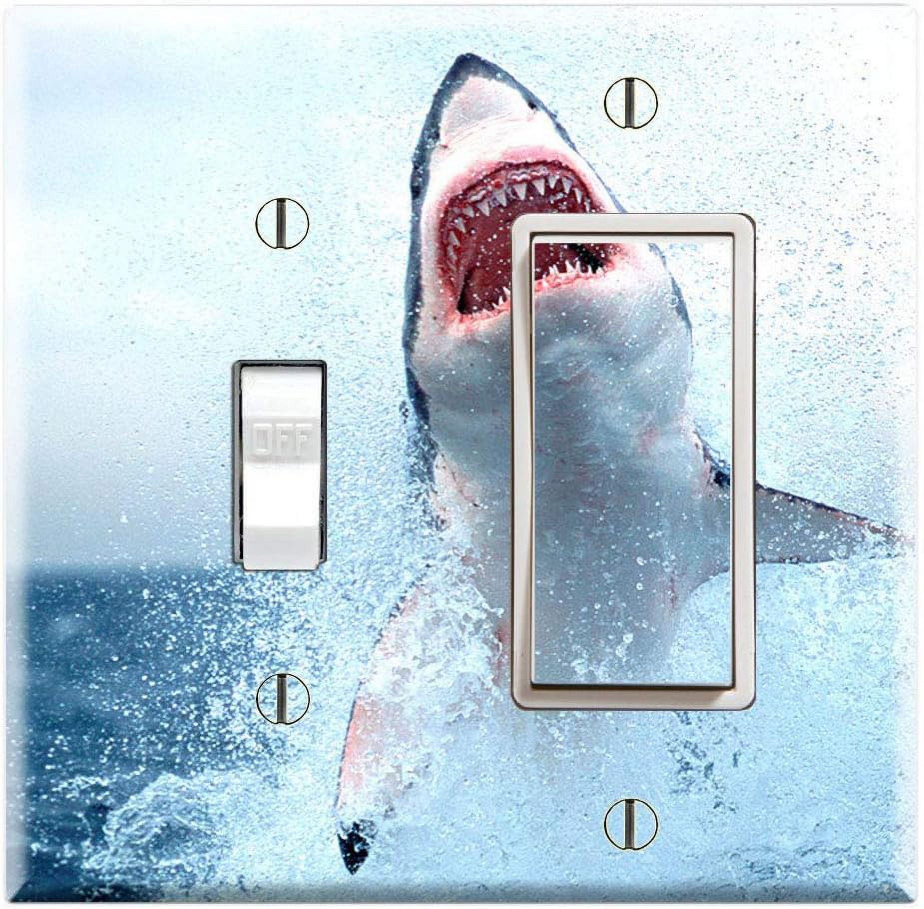 Great White Attack Toggle Rocker/GFCI Combo Wall Plate Cover - Walmart.com