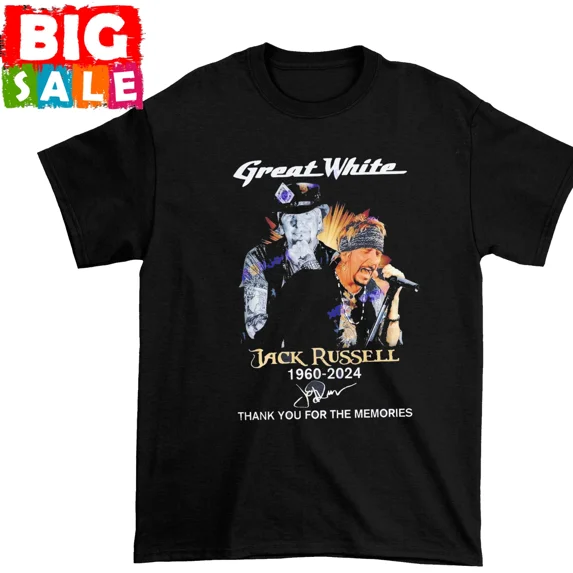 Great White Jack Russell 1960-2024 Signature Thank You For The All size ...