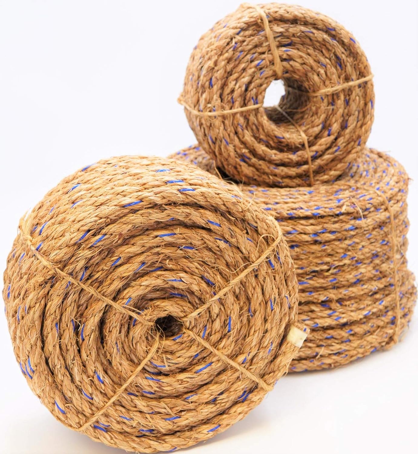 Great White Manila Rope 1/2” x 100’ Tan Twisted 3 Strand 100% Natural ...