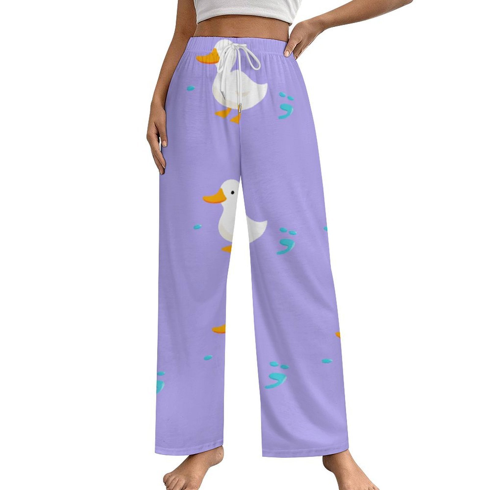 Great White Pekin Duck-1 Pajama Pants Comfortable Elastic Waist Pajamas ...