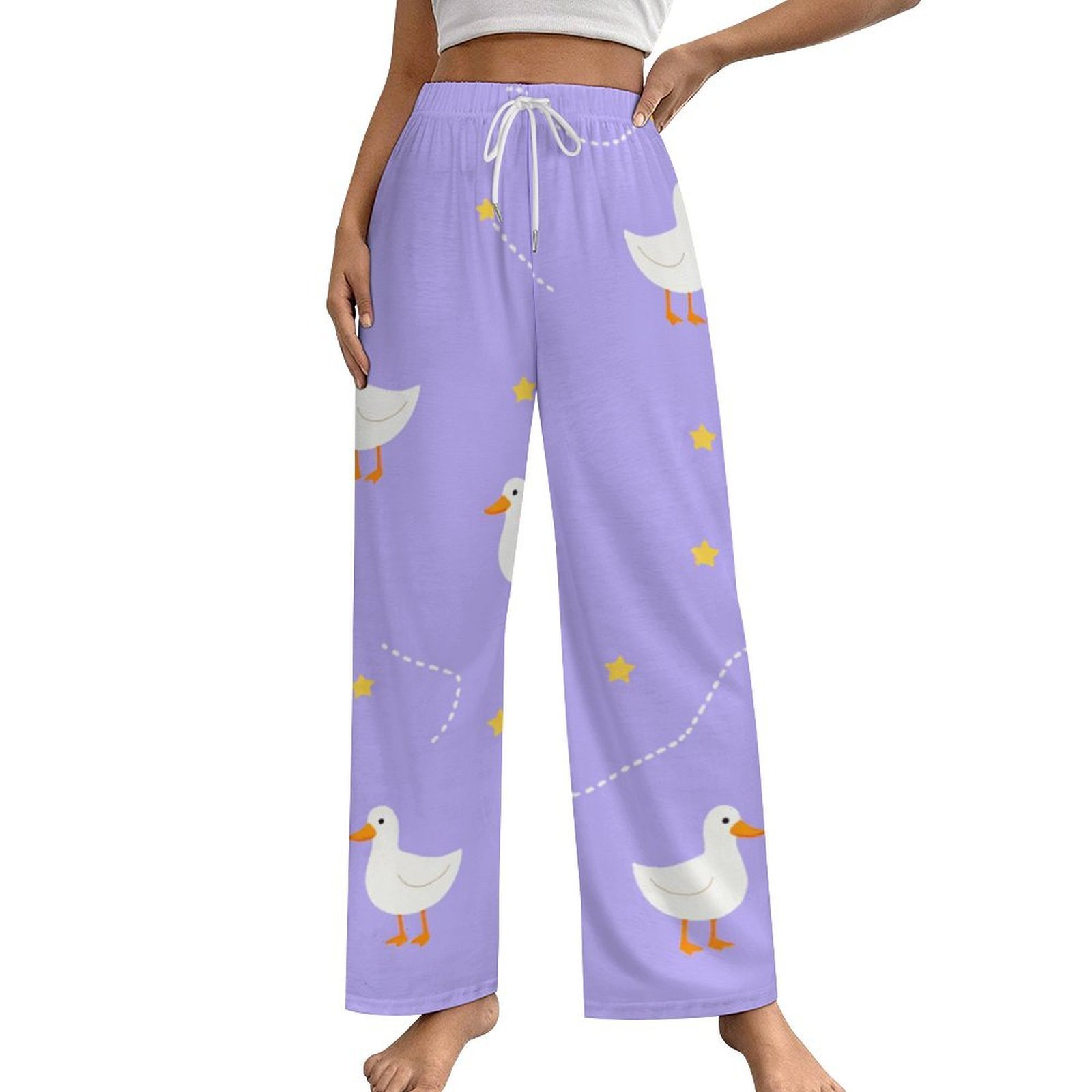 Great White Pekin Duck-2 Pajamas For Women Loose Retro Night Pajama ...