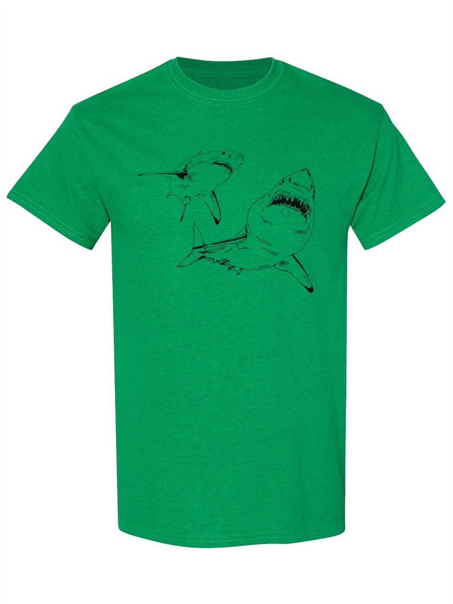 Great White Shark Attack T-Shirt Men -Image by Shutterstock, Male Small ...