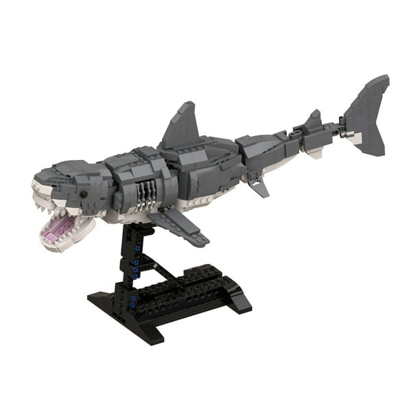 Great White Shark Building Block Kit Ocean Overlord For Megalodoned ...