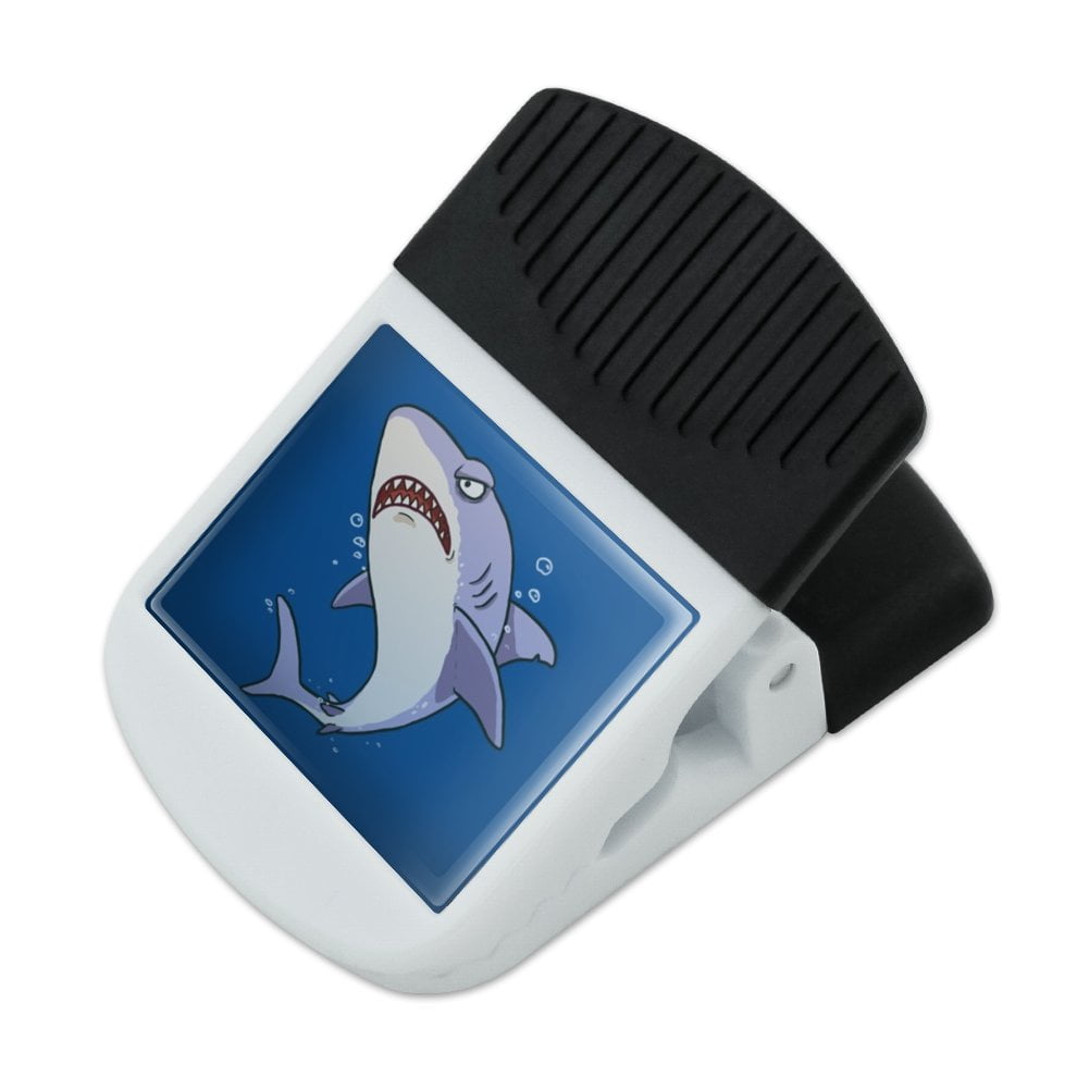 Great White Shark Cartoon in Ocean Refrigerator Fridge Magnet Magnetic ...