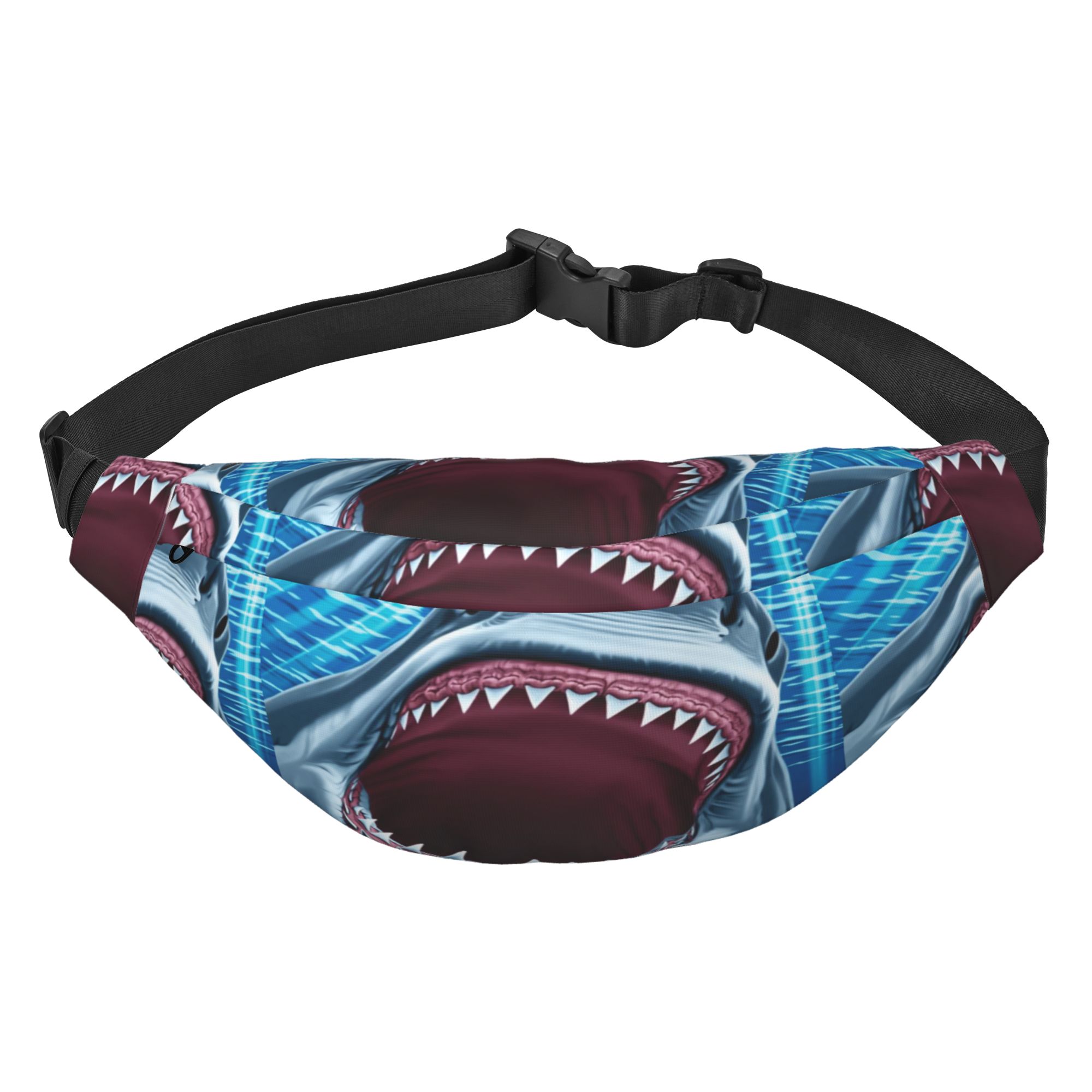 Great White Shark Fashion Waist Chest Bag Adjustable Belt Chest ...