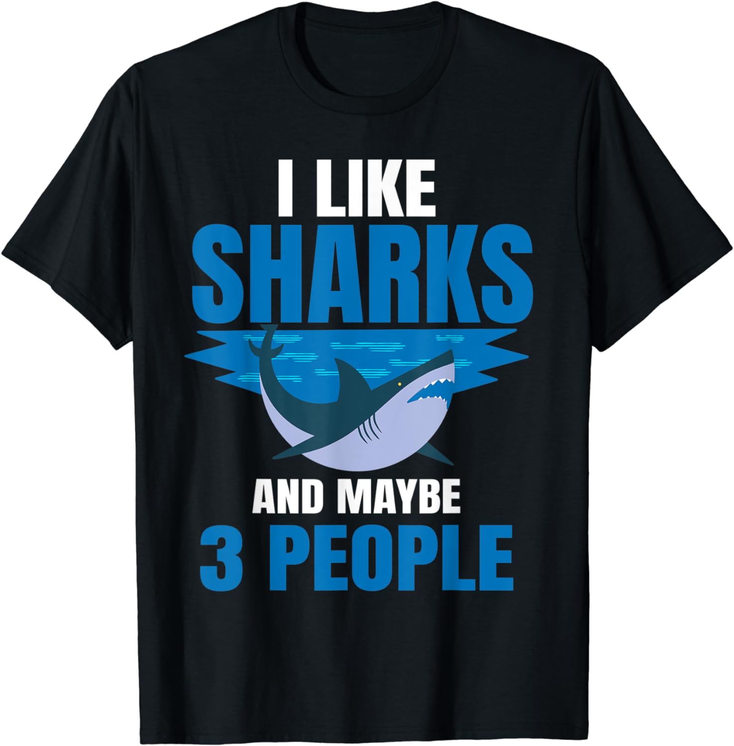 Great White Shark Introvert Largest Predator Fish Zoologist T-Shirt ...