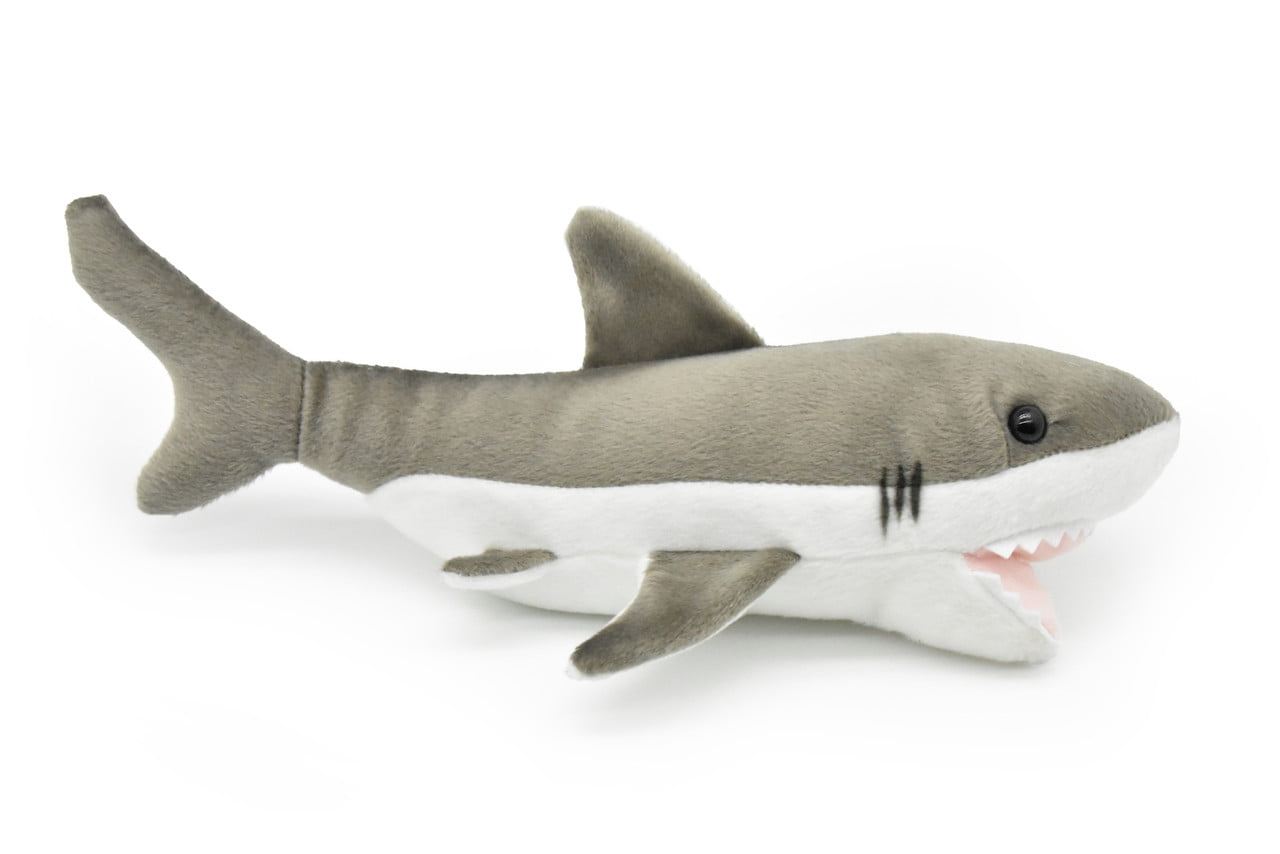Great White Shark Plush Toy, Realistic Stuffed Animal, Fish, Lifelike ...