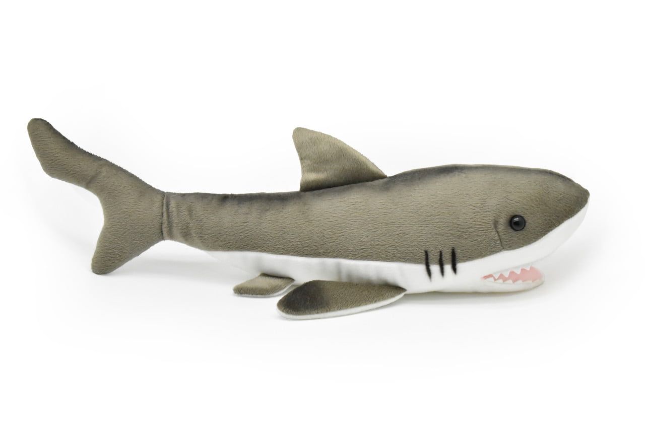 Great White Shark Plush Toy, Realistic Stuffed Animal, Fish, Lifelike ...