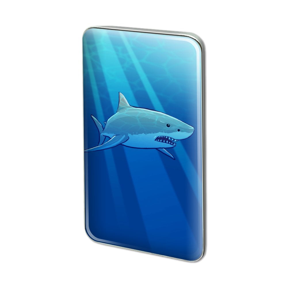 Great White Shark Realistic Metal Rectangle Lapel Hat Pin Tie Tack ...