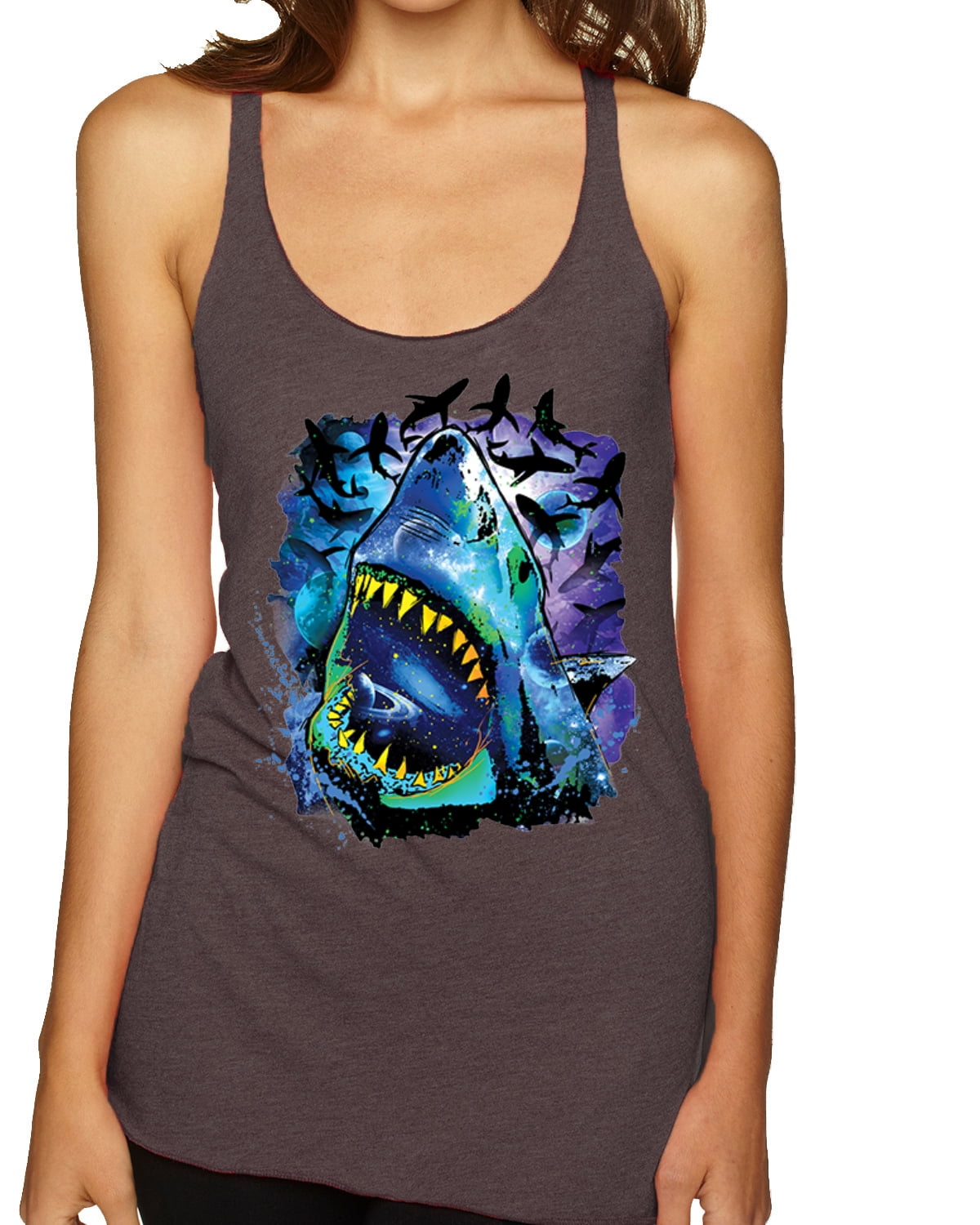 Great White Shark Species in Ocean | Womens Fishing Premium Tri-Blend ...