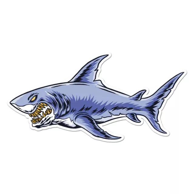 Great White Shark Sticker Phone Decal Water Bottle Stickers Car Decals ...