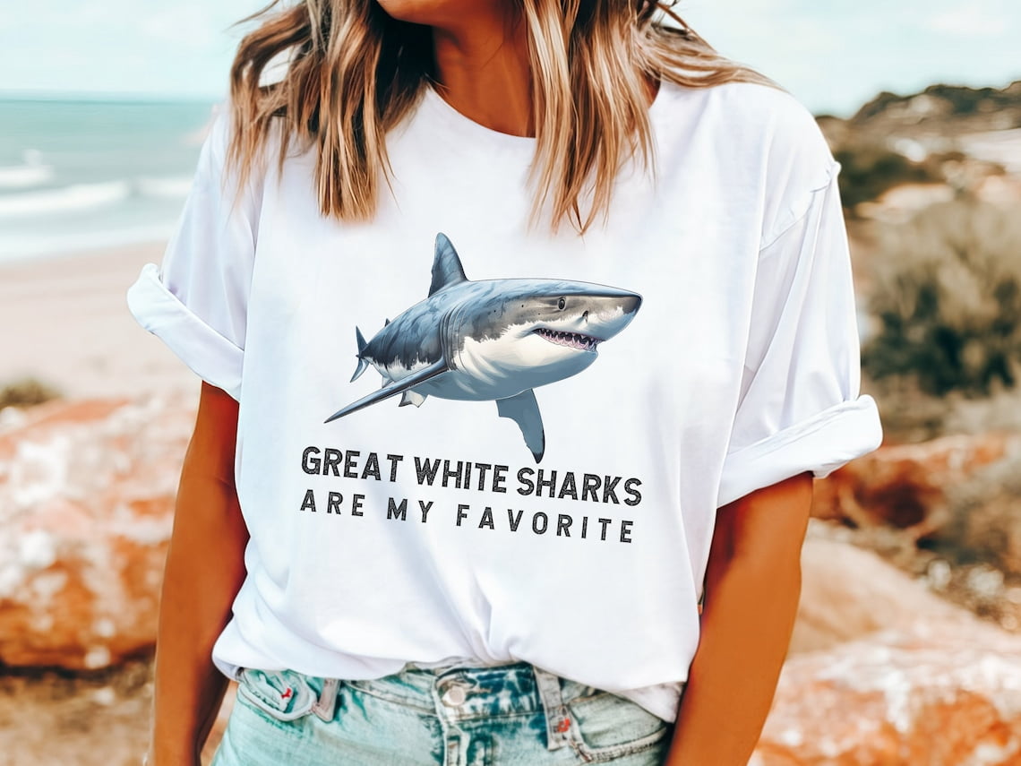 Great White Shark Tshirt, Great White Sharks are my favorite Tee ...