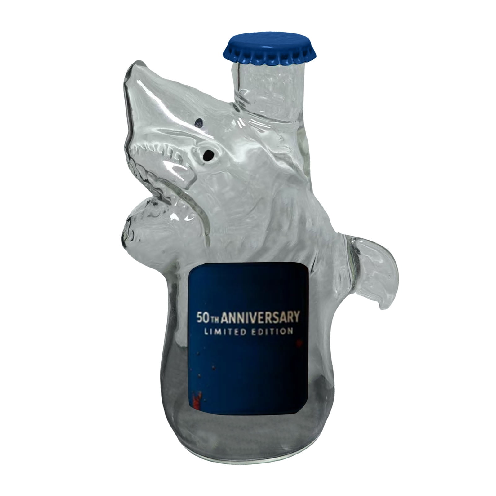 Great White Shark Whiskey Bottle, 750ml Glass Novelty Liquor Decanter ...