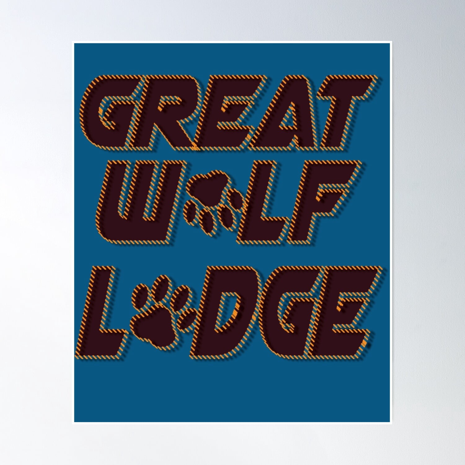 Great Wolf Lodge Poster Wall Art Home Decor Office Wall Art Living Room ...