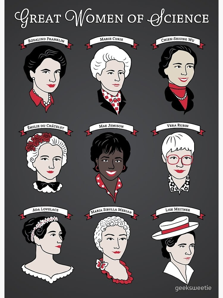 Great Women of Science {Set} Fashion Art Decor Frame - Walmart.com
