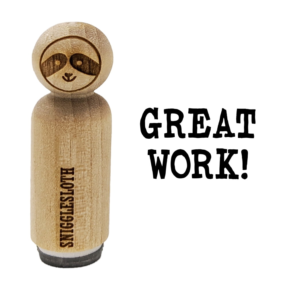 Great Work Fun Text Teacher School Rubber Stamp for Scrapbooking ...