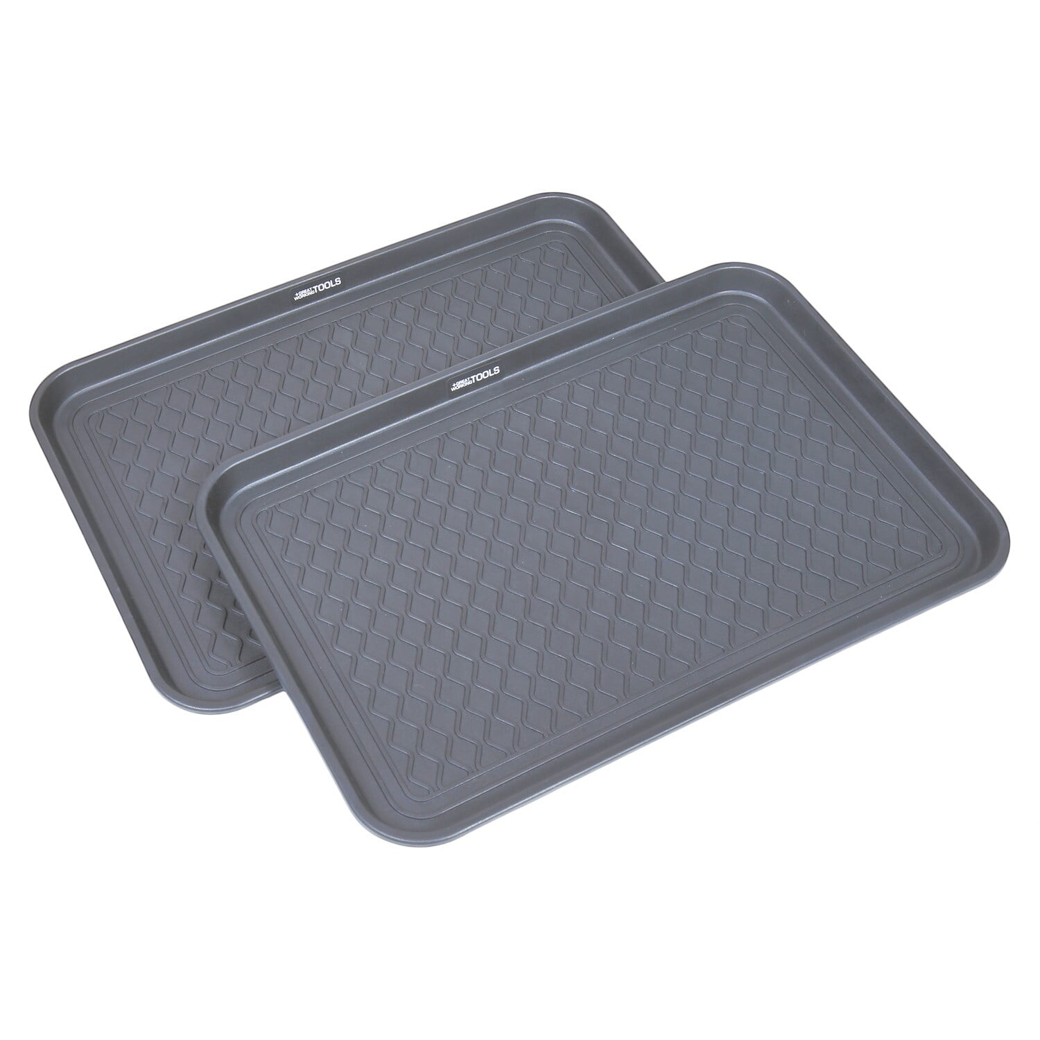 Great Working Tools Boot Trays for Entryway, Set of 2 Heavy Duty Shoe ...