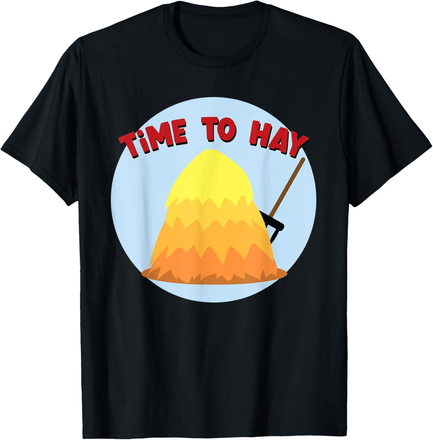 Great hay harvest grass hay time for hay motif tractor bales T-Shirt ...