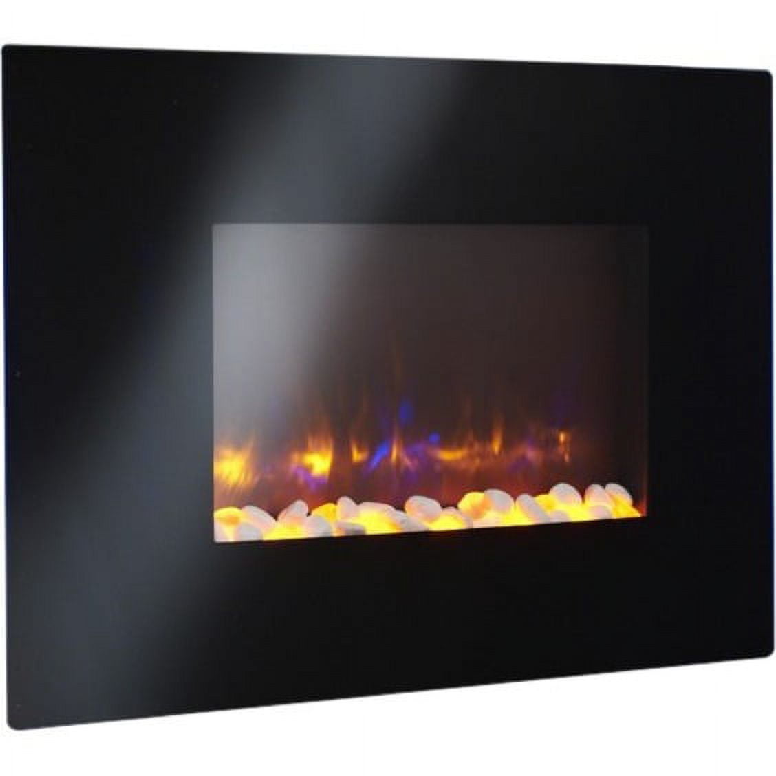 GreatCo 36" Gallery Collection Linear Electric Fireplace with Radius ...