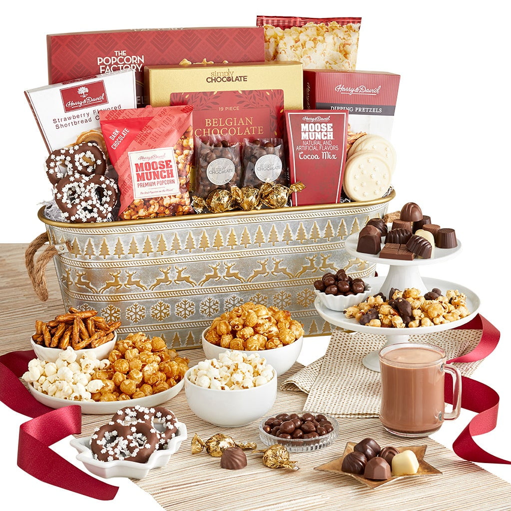 GreatFoods Holiday Sparkling Ultimate Snow Sweets and Treats Basket ...