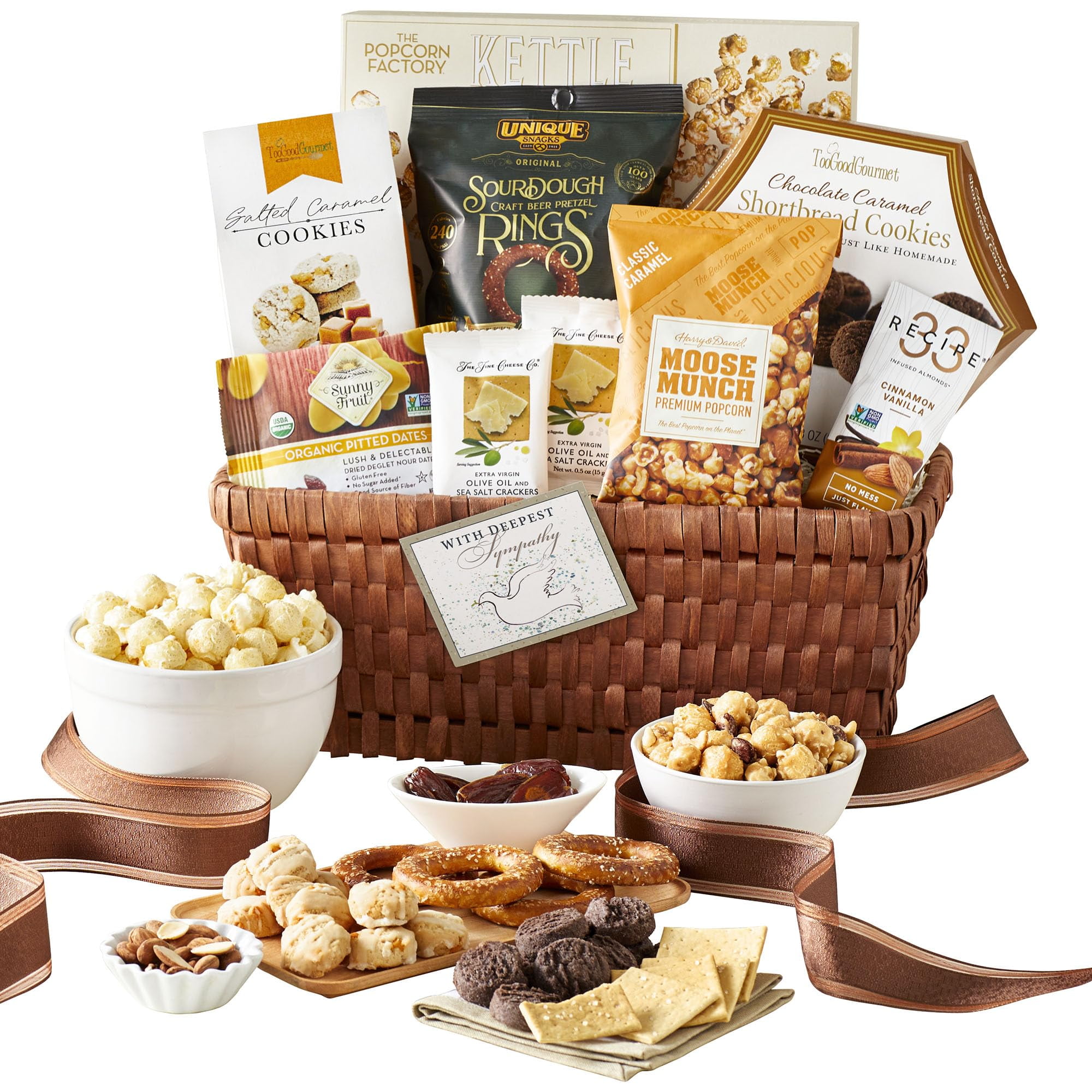 GreatFoods Premier Sweets and Treats Grande Gift Basket with Sympathy ...