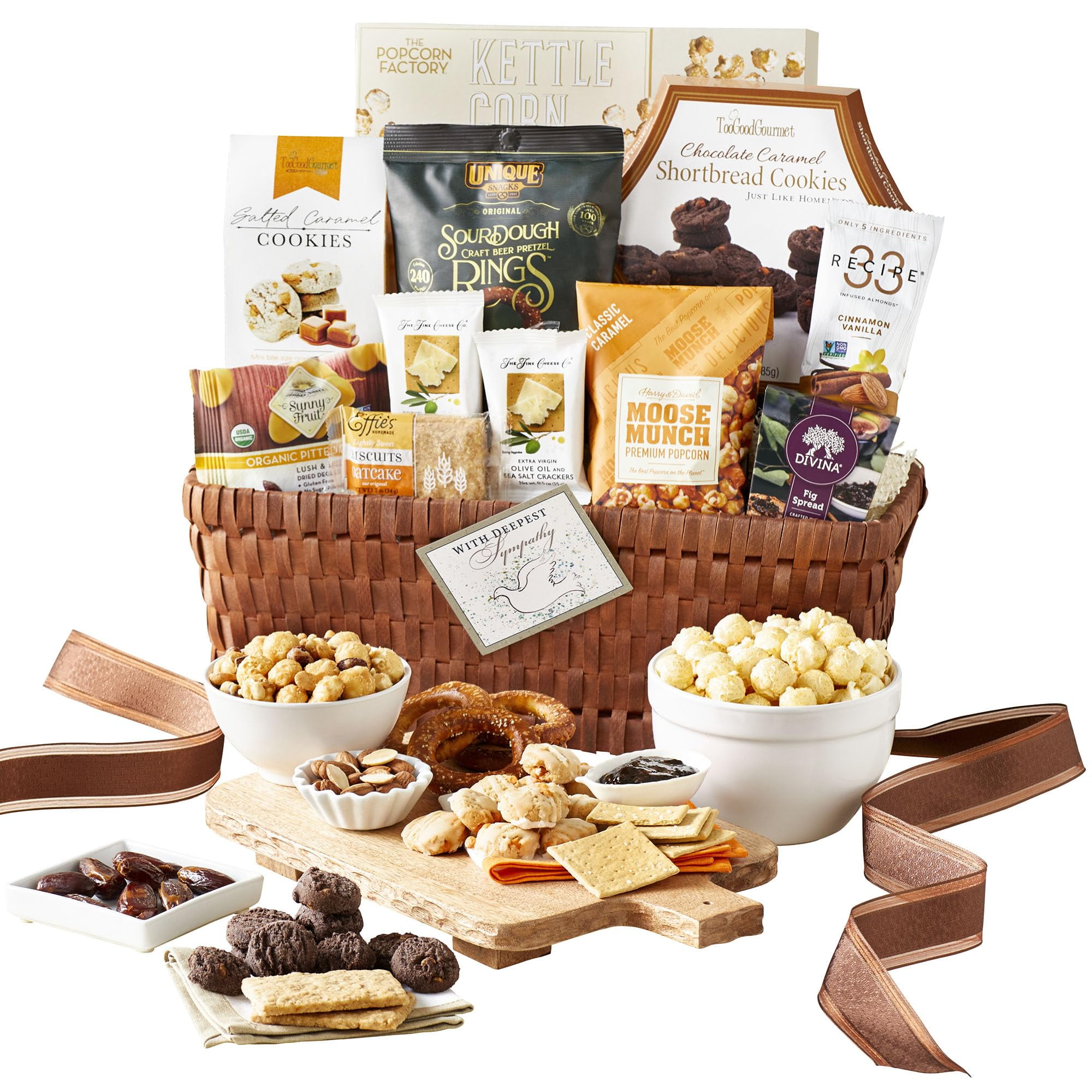 GreatFoods Premier Sweets and Treats Supreme Gift Basket with Sympathy ...