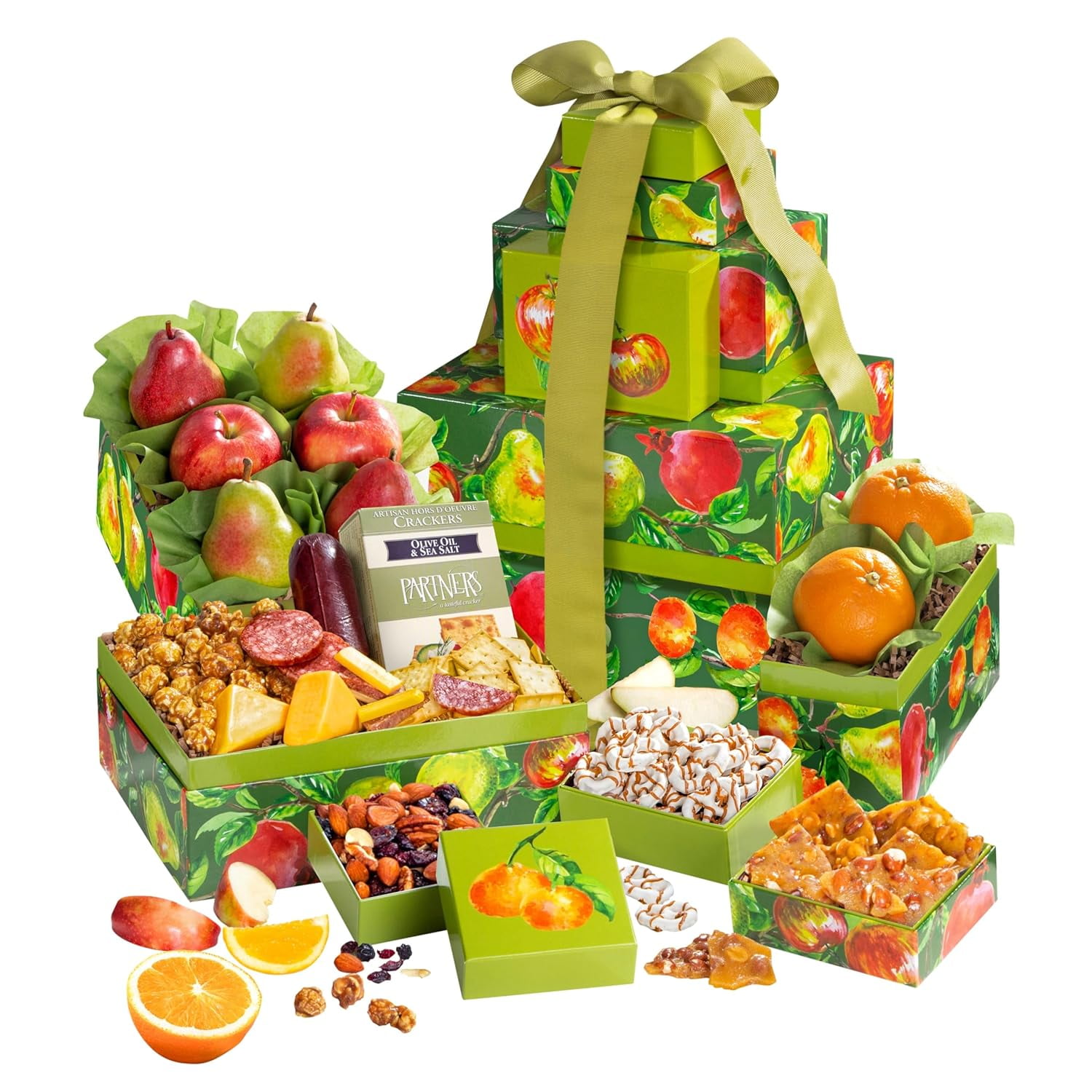 GreatFoods Succulent Fruit & Snacks Deluxe Tower, Premium Gift Tower ...