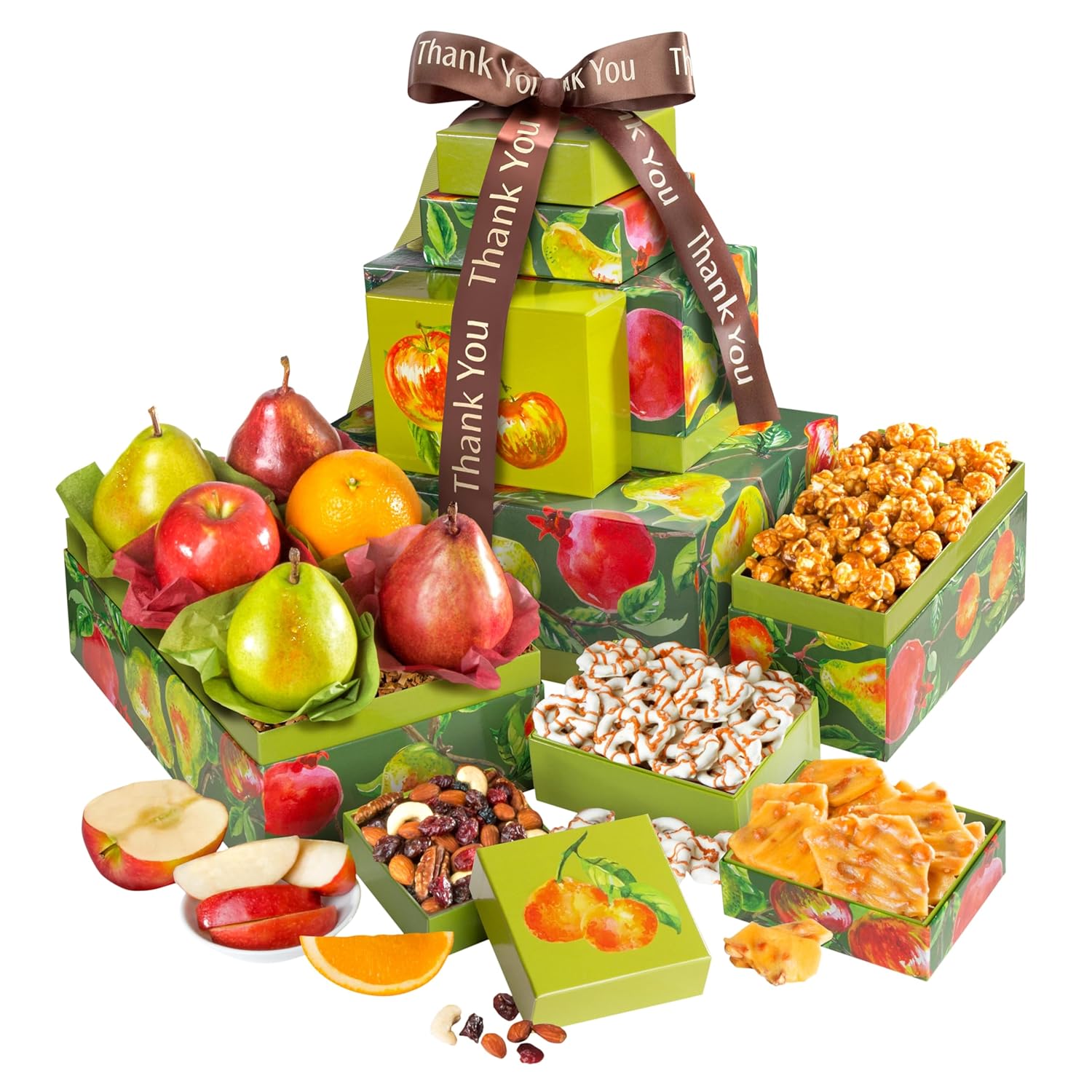 GreatFoods Thank You Fresh Fruit & Treats Tower with Fruit and More ...