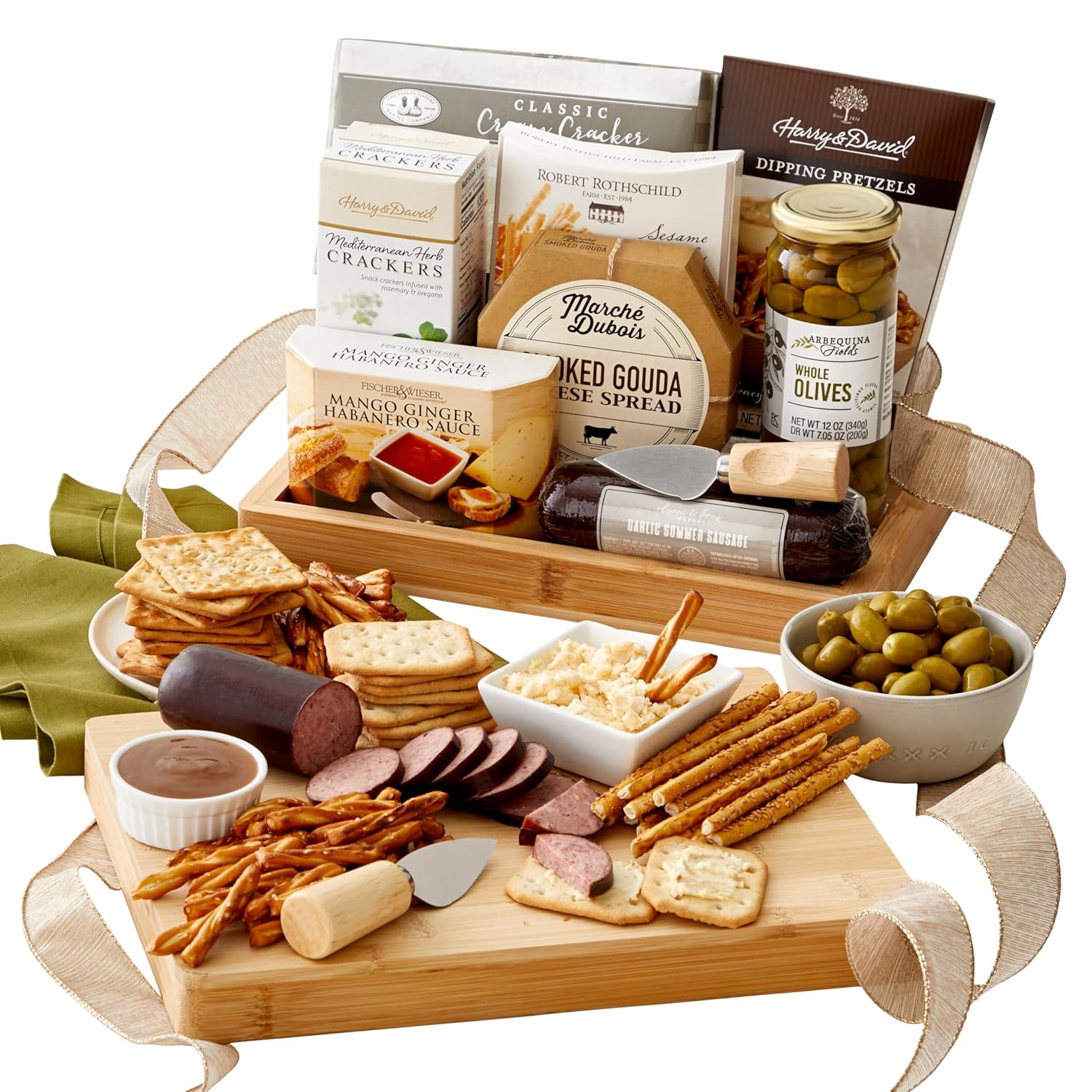 GreatFoods Woodland Meat, Cheese, Crackers and More Appetizer Tray ...