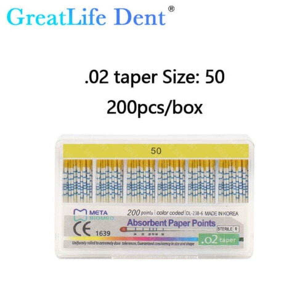 GreatLife Dent 10box Dental Endo Absorbent Paper Points Taper With ...