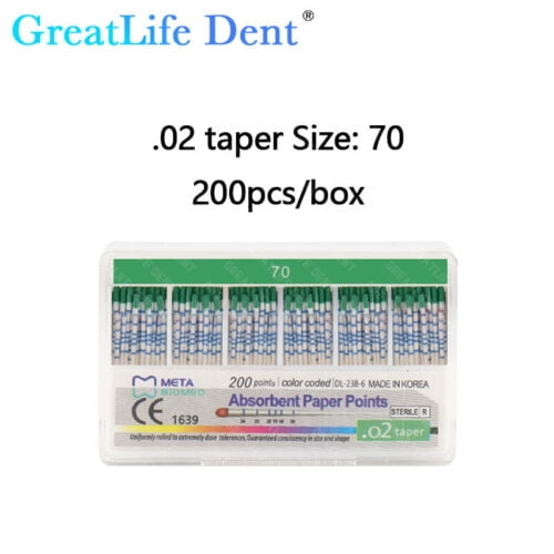 GreatLife Dent 10box Dental Endo Absorbent Paper Points Taper With ...