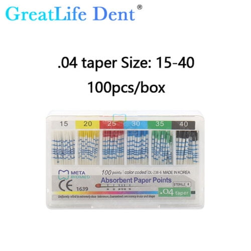 GreatLife Dent 10box Dental Endo Absorbent Paper Points Taper With ...