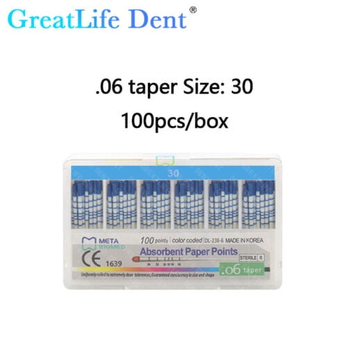 GreatLife Dent 10box Dental Endo Absorbent Paper Points Taper With ...