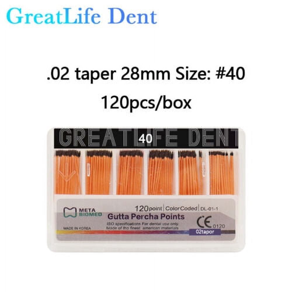 GreatLife Dent 10box Dental Endodontic Gutta Percha Points Taper .02 ...