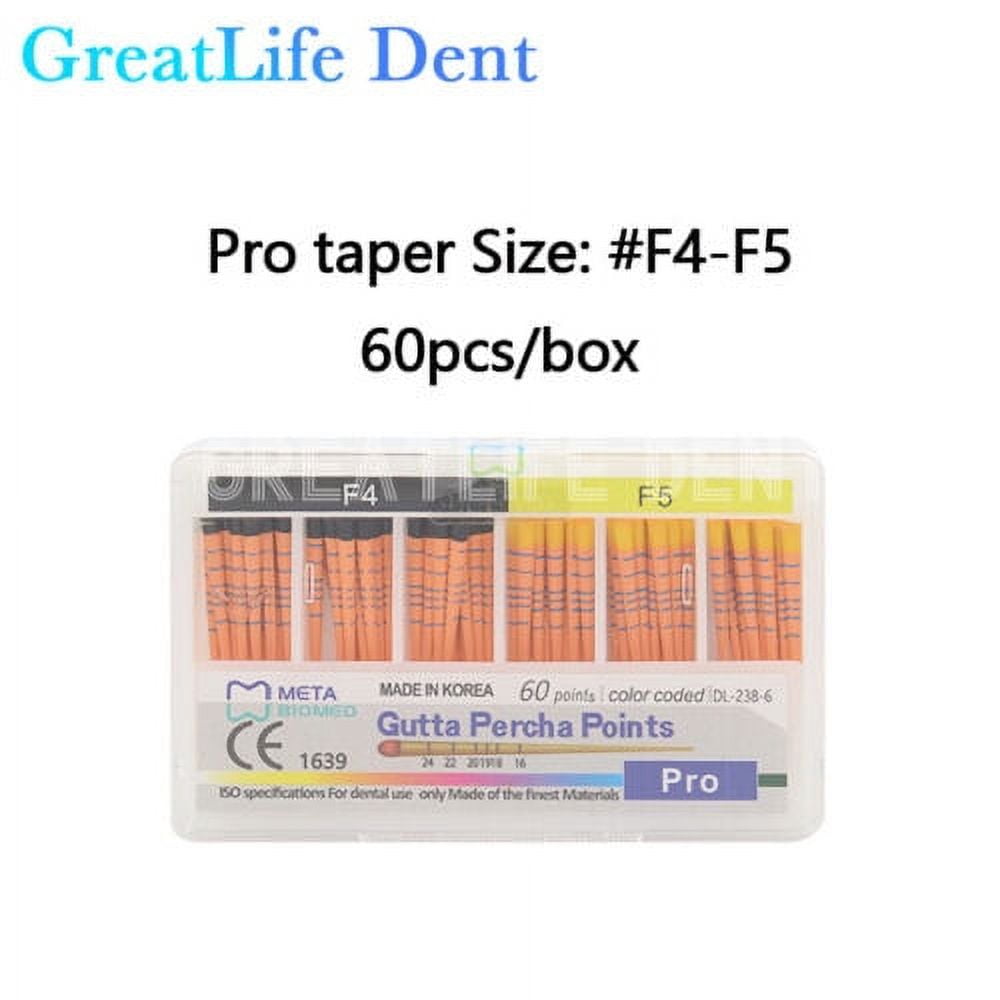 GreatLife Dent 10boxes Dental Endodontic Gutta Percha Points Taper With ...