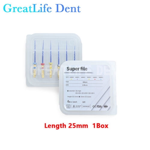 GreatLife Dent Dental Endo Root Canal Rotary FilesTaper Blue SX-F3 ...