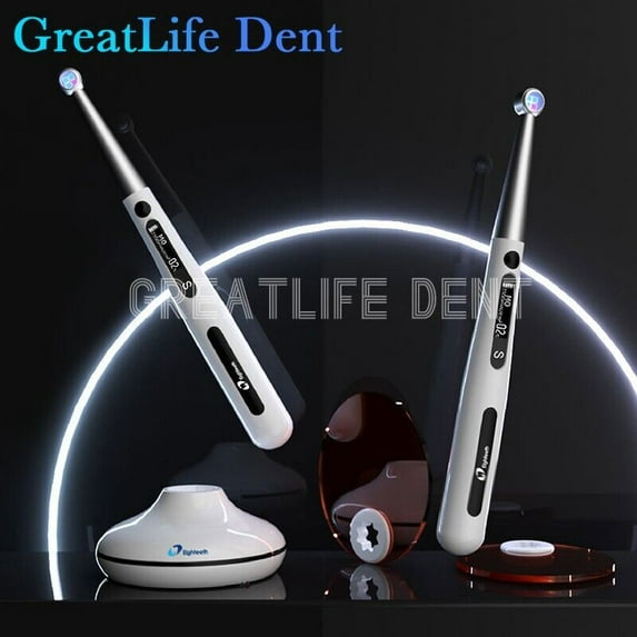GreatLife Dent Eighteeth 4 LEDs Curing Pen Dental Curing Lights Handpieces Lamp Caries Detect ...