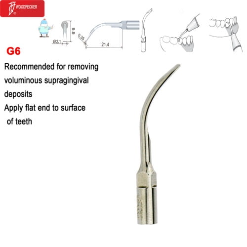 GreatLife Dent Woodpecker Dental Ultrasonic Scaler Tips Endo Perio Root ...