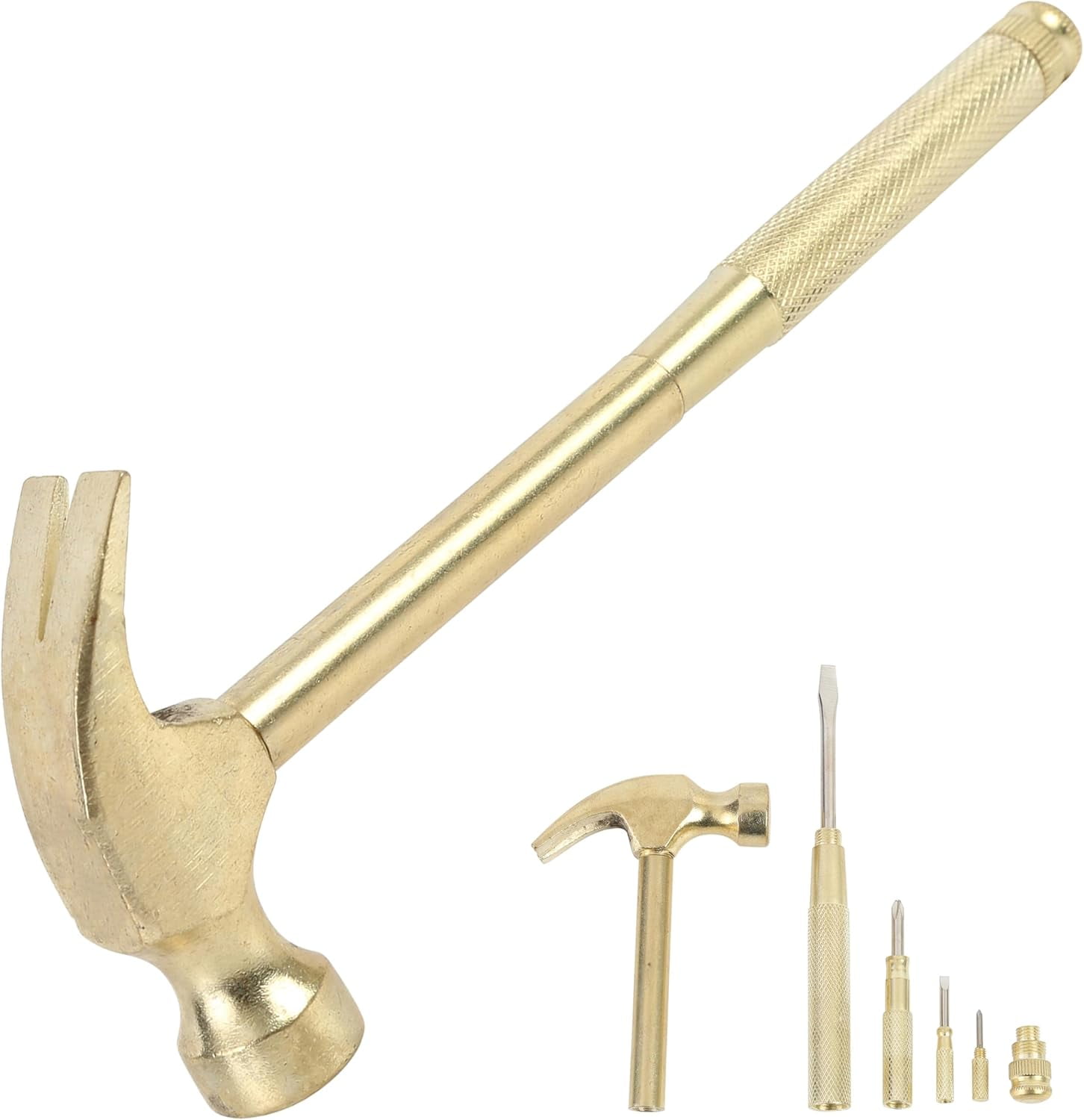 GreatNeck 19006 5-in-1 Hammer, Stocking Stuffers, Built in Multitool ...