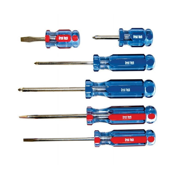 GreatNeck 6 pc. Multi-Bit Screwdriver Set - Walmart Business Supplies